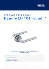 Handle LH 101 round | GEZE